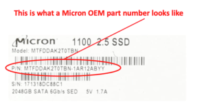 Micron SSD Part Number Decoder and Cost - SoothSawyer